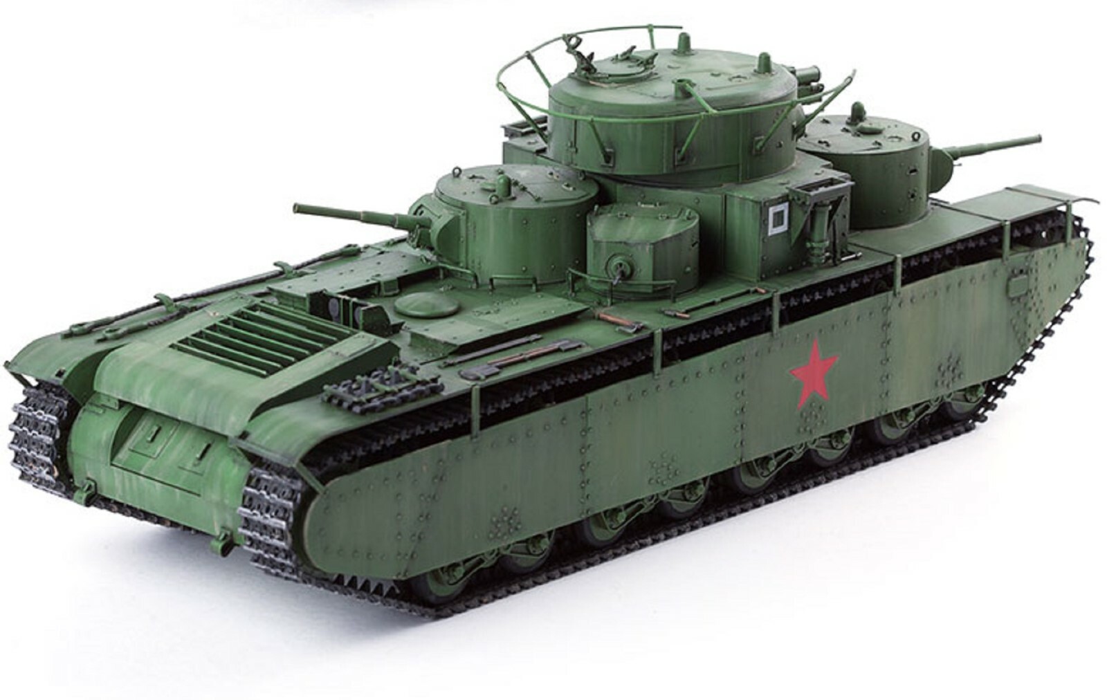 Academy 13517 1:35 Soviet Union T-35 Soviet Heavy Tank Plastic Hobby ...