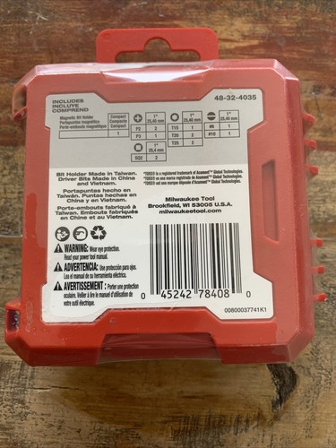 Milwaukee 48-32-4035 Impact Driver Bit Set 13pc. | eBay