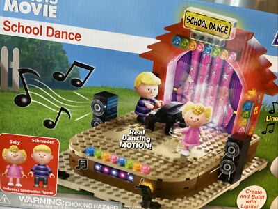 Lite Brix Peanuts School Dance Light-Up Building Set Sally & Schroeder ...