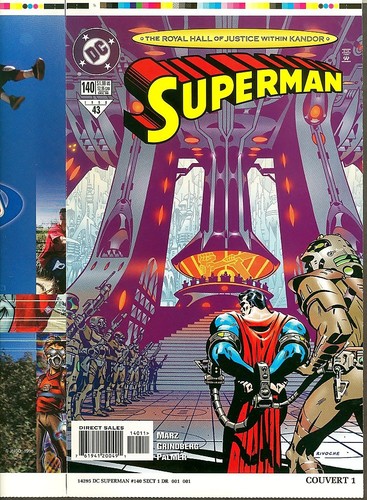 Superman 140 COVER PROOF ART Paul Rivoche 1998 DC Comics Supes Bondage ...