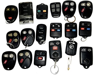 Lot of 18 OEM & Aftermarket Remote Keyless Entry Alarm Fobs | eBay