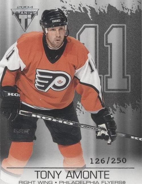 2003-04 Pacific Private Stock Titanium - Tony Amonte #73 Jersey Number ...