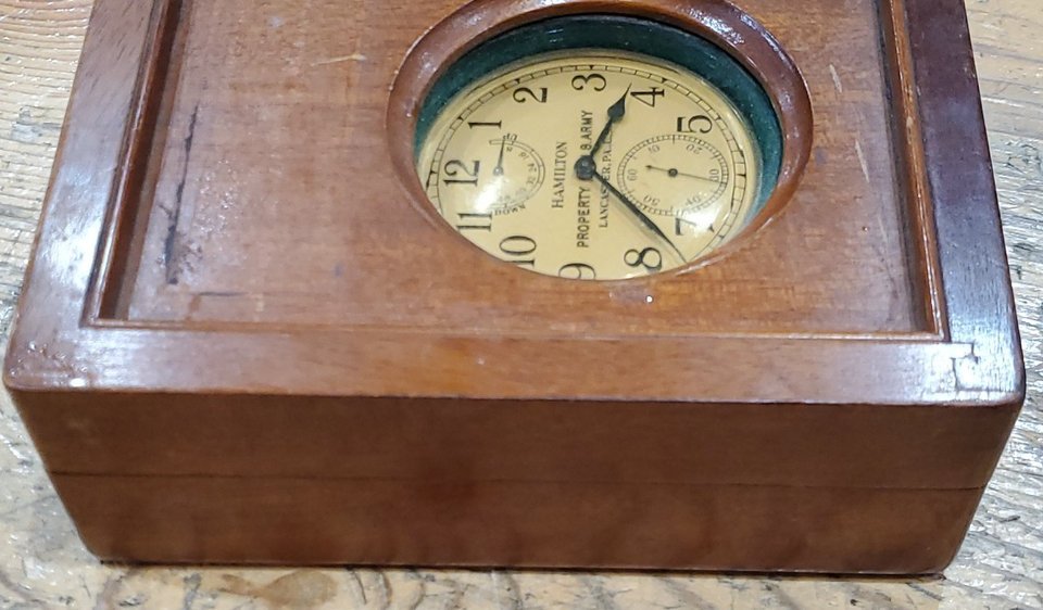 1942 Hamilton Model 22 Navy Bureau of Ships Chronometer watch with 21 ...