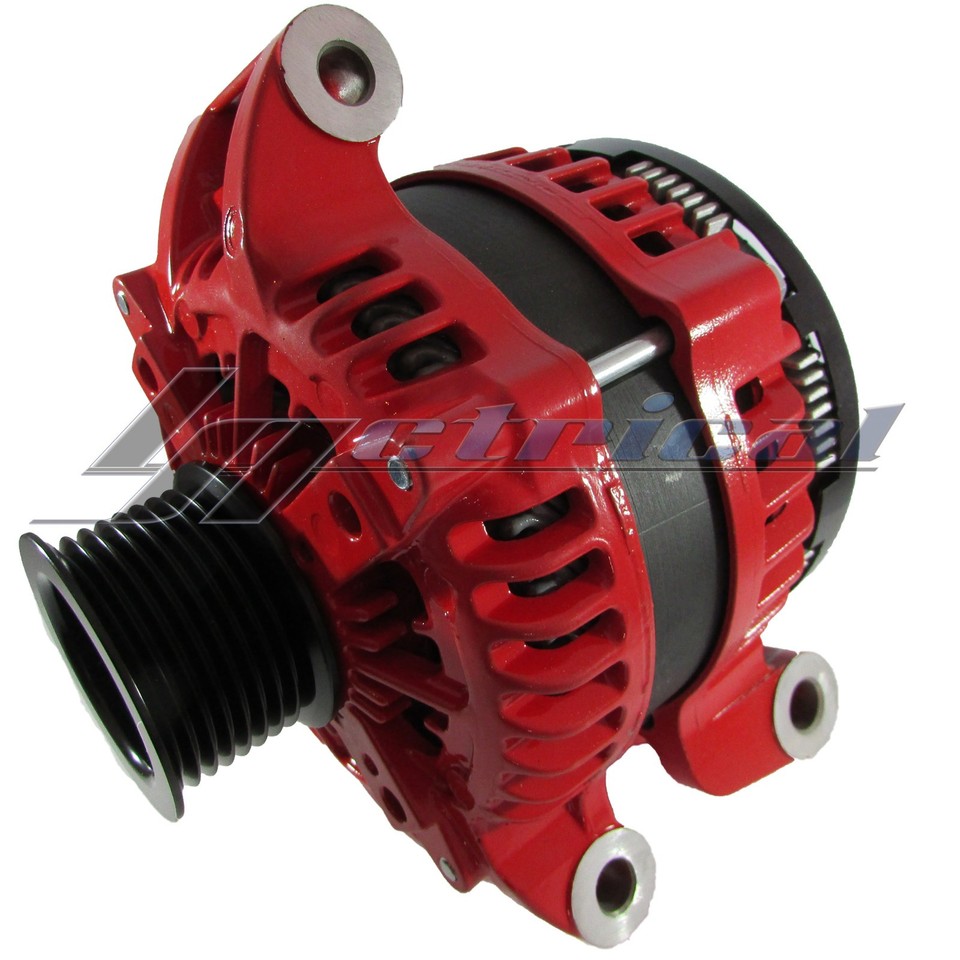 HIGH OUTPUT 350 AMP RED ALTERNATOR FOR FORD F250 F350 F450 F550 ...