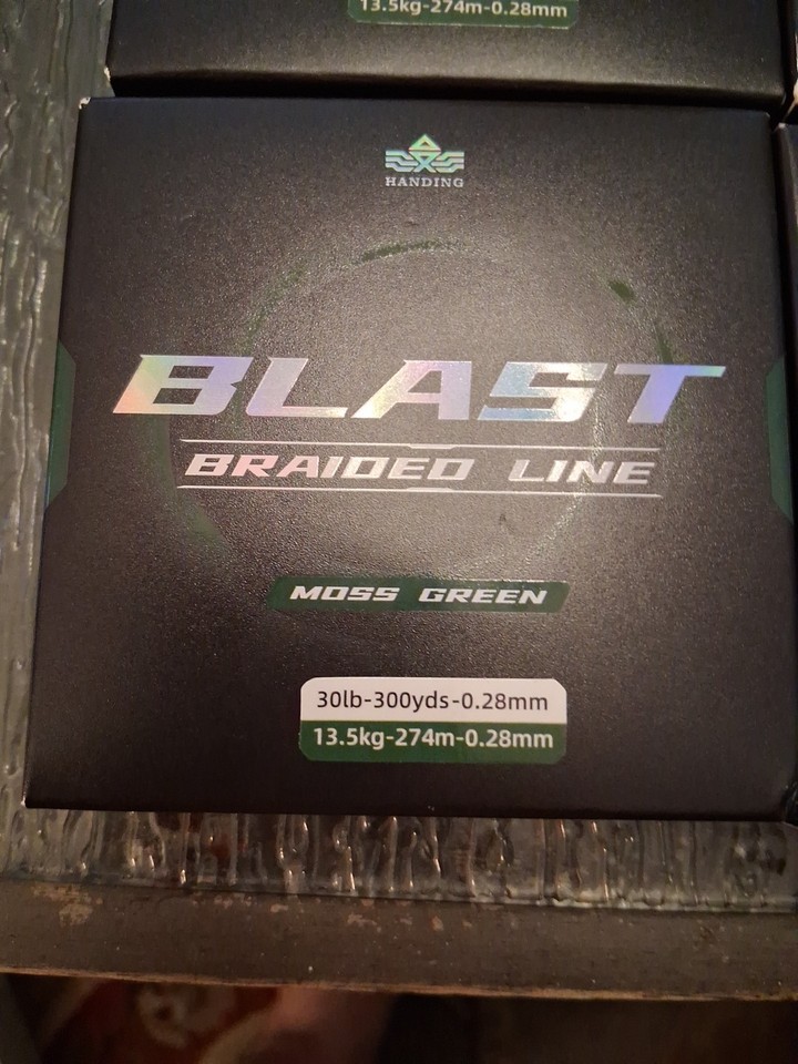 10X Moss Green Blast Braided Fishing Line - 6 Packs of 30lb 300Yds ...