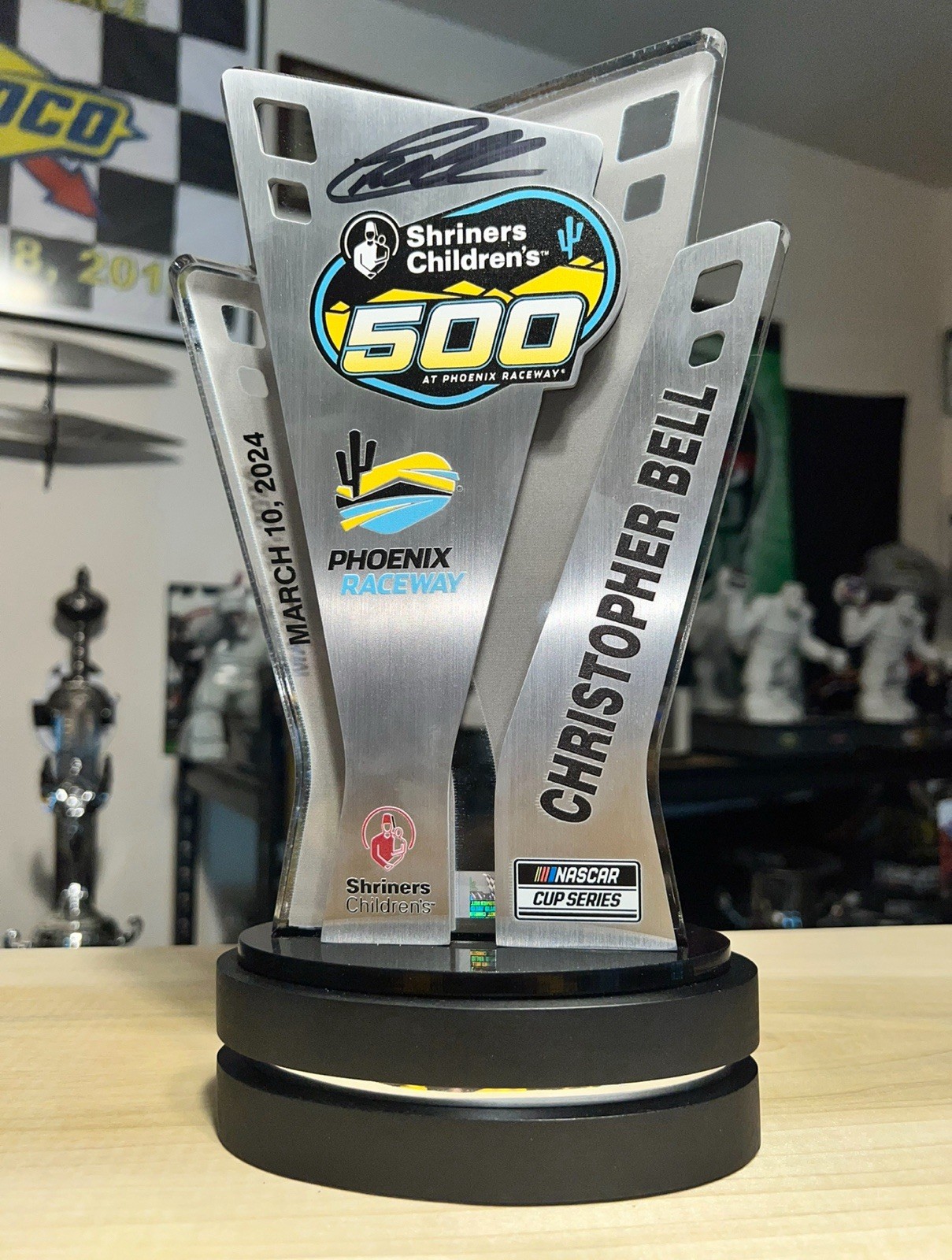 Christopher Bell Phoenix 2024 NASCAR Trophy | eBay