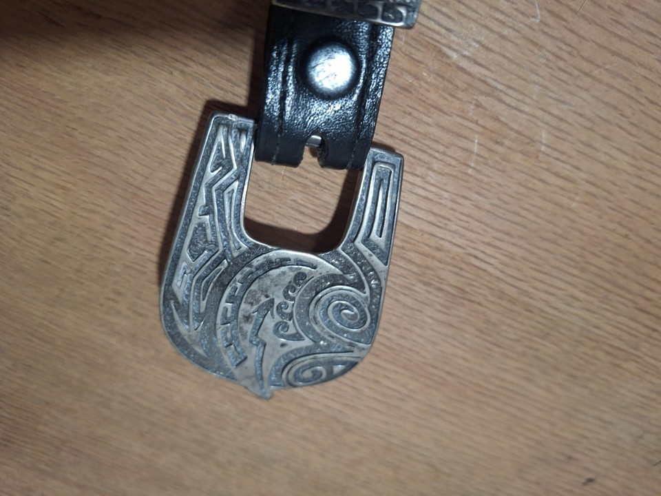 mens leather belt 36 cutter hill sterling buckle item: b53602 | eBay