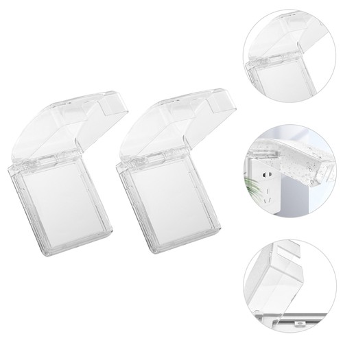 2Pcs Wall Socket Face Transparent Wall Plug Boxes | eBay