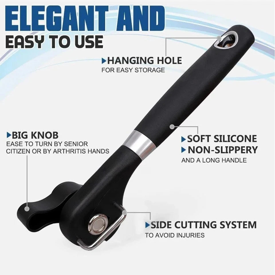 Safe Cut Manual Can Opener Heavy Duty Smooth Edge Food Grade Kitchen ...