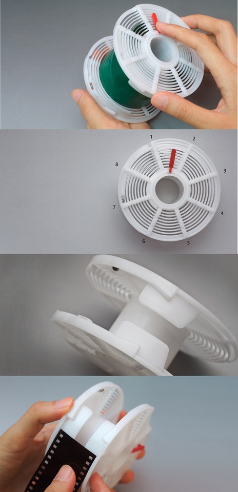 Extended Film Developing Tank 3 Spirals 120 35 4x5 B/W Darkroom ...