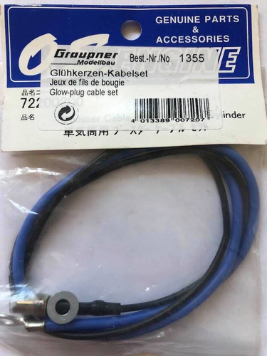 OS MODEL ENGINE GLOW PLUG CABLE SET - 72200200- GRAUPNER NUMBER- 1355 ...
