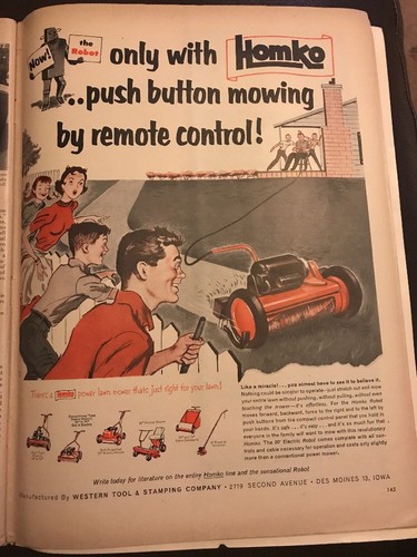 Homko Power Lawn Mower IOWA 1950s original vintage Print advertising | eBay