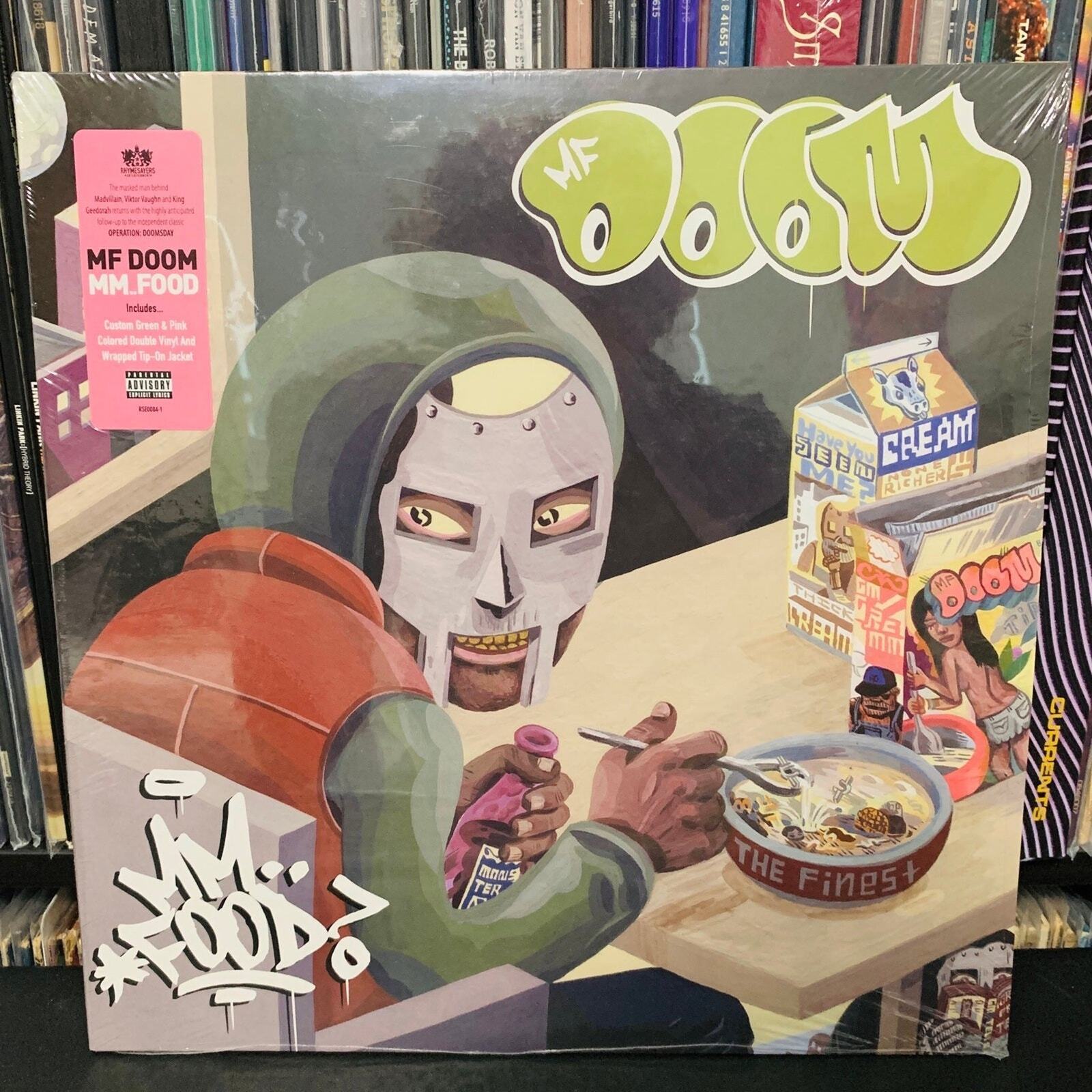 MF DOOM - MM..Food Green & Pink Colored Vinyl LP NEW SEALED RECORD ...