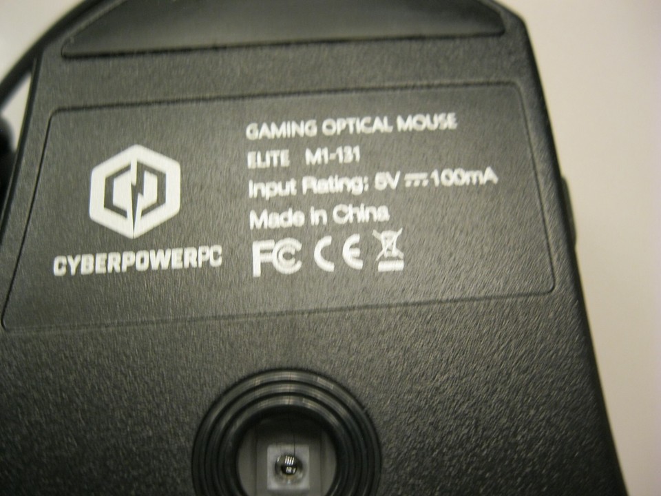 CyberPowerPC Elite M1-131 PC Wired Gaming USB Optical Mouse - FREE ...