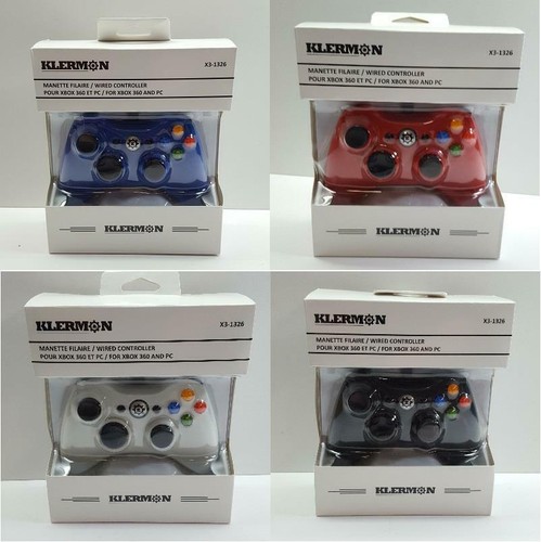 LOT4 GENERIC CONTROLLER WIRED XBOX 360 CONTROLLER X3-1326 MIX COLORS ...
