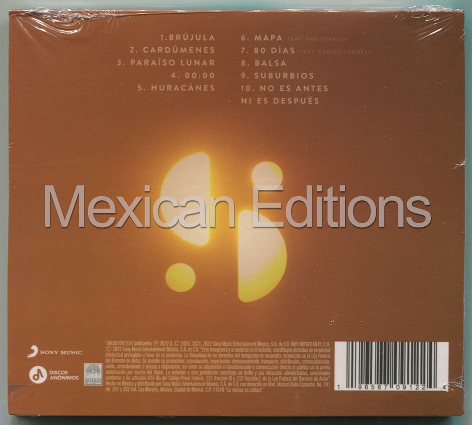 Siddhartha 00:00 Mexican Edition CD 196587091224 | eBay