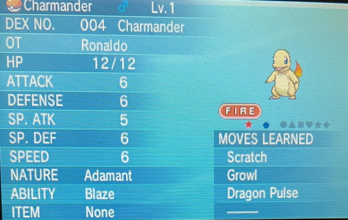 Charmander Pokemon Ruby Omega