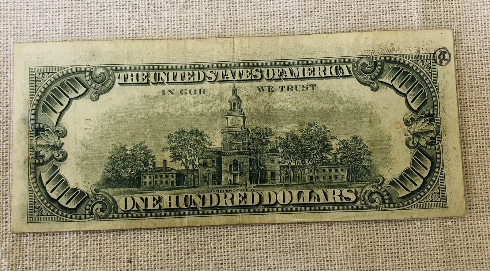Misprint / Miscut Error $100 Bill Series 1977 Collectible, collector's ...