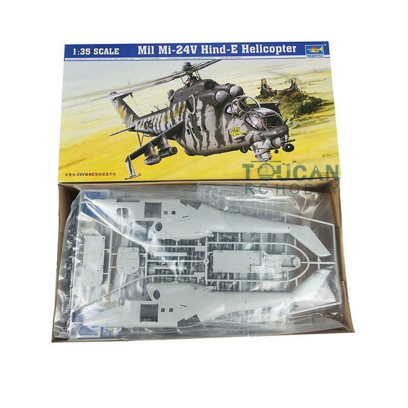 Plastic 1/35 05103 Trumpeter Mil Mi-24V Hind- Helicopter DIY Static ...