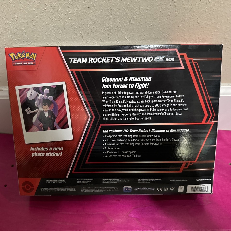 Pokémon TCG - Team Rocket's Mewtwo EX Box - Brand New / Sealed | eBay UK