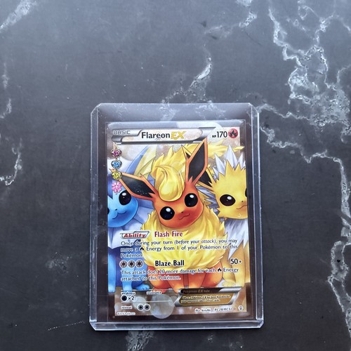 Pokémon TCG 2016 Flareon EX Full Art Ultra Rare XY Generations RC28 ...