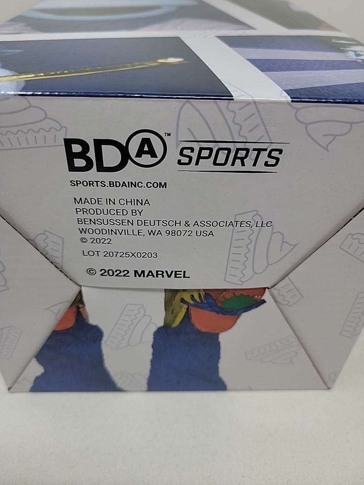 Blue Indiana Colts Mascot Marvel Bobblehead Superhero Pie Smash NFL BDA ...