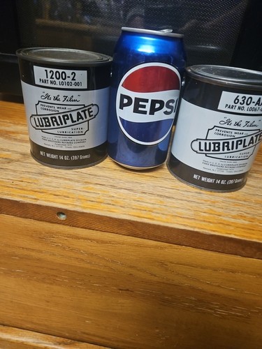 Vintage Lubriplate 630'AA 1200-2 Film Grease Lube Cans Fiske Brothers ...
