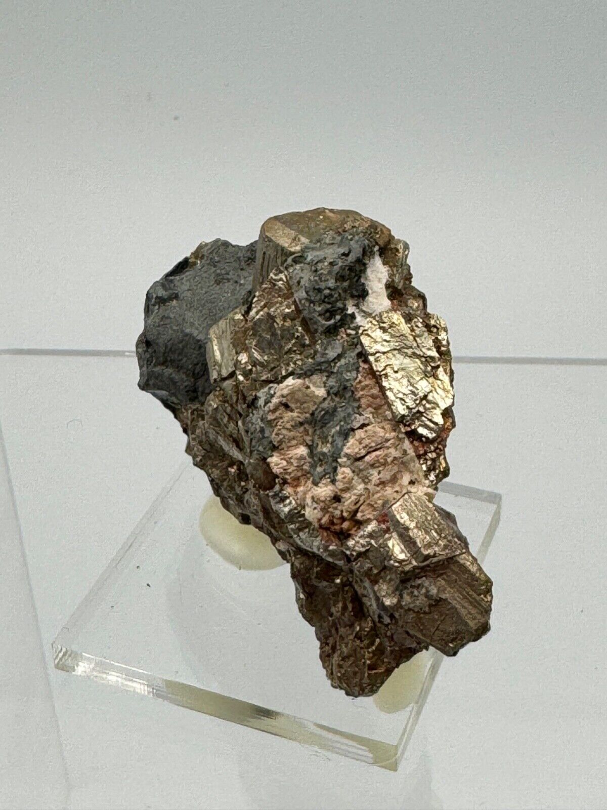 PYRITE Pyrite Minas de la Cala Huelva SPAIN MINERAL COLLECTION 7x4x2cms ...