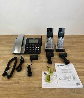 Vtech CL84207 Cord/Cordless Phone Base Station 2 Additional Handset ...
