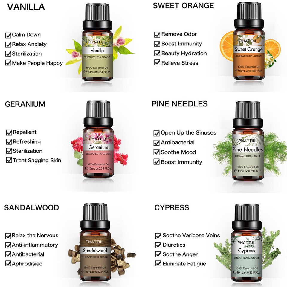 10 mL Essential Oils Fragrances Oil- Therapeutic Grade Oil -Natural ...