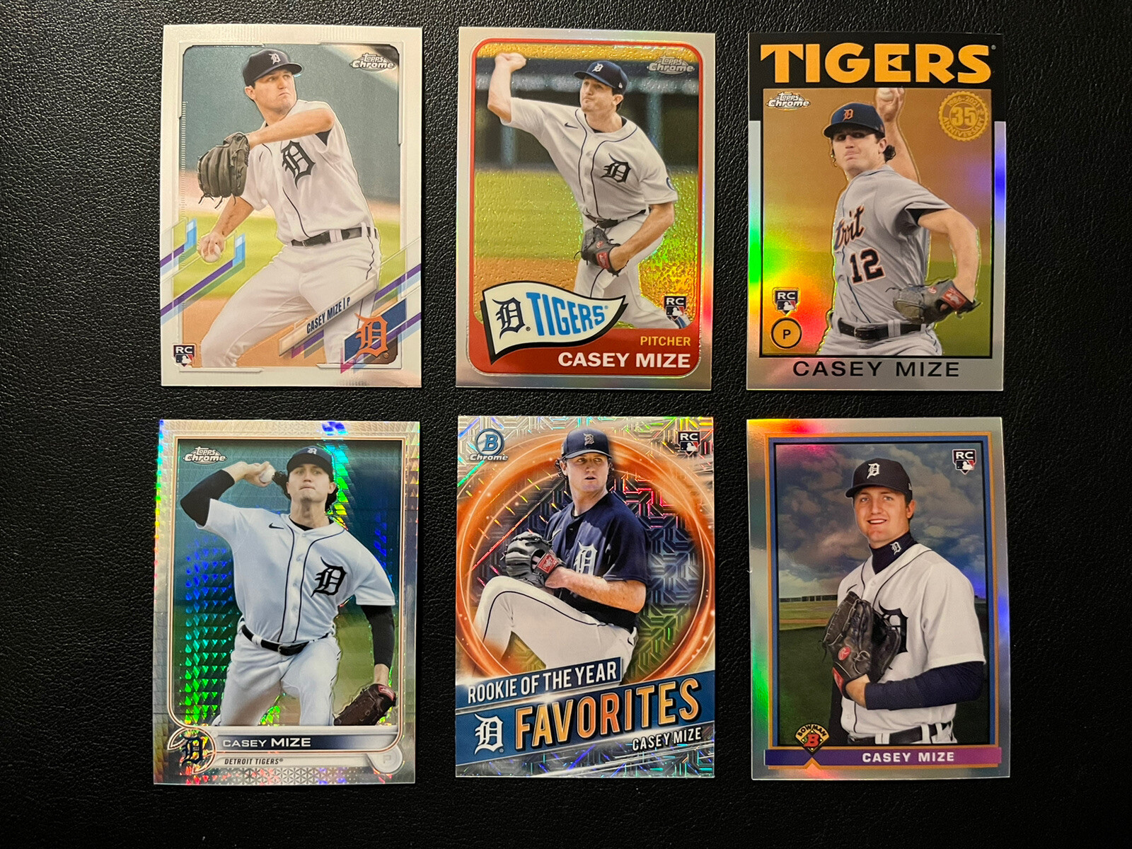 Lot (6) 2021 Topps Chrome Casey Mize RC Parallel Lot | eBay