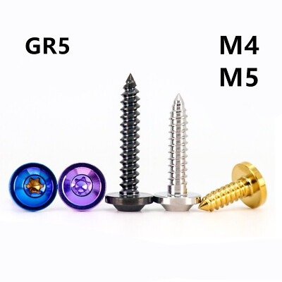 Titanium Bolt M4x15 20mm M5x15 17 20 25mm M6x15mm Self Tapping Torx ...
