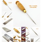 6pc 11#-1 Leather Craft Shoemaker Cobbler Sewing Stitching Round Awl ...