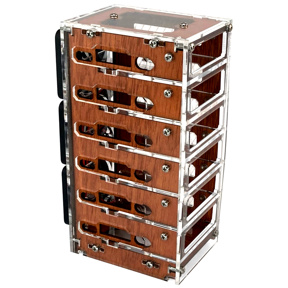 C4Labs Bramble Cluster Case for Raspberry Pi5, 4B, 3B, & 2.5" SSD (4 or ...