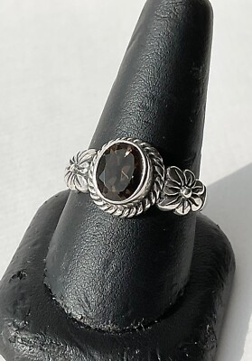 D’Joy 925 STERLING SILVER CITRINE RING SIZE 11 | eBay