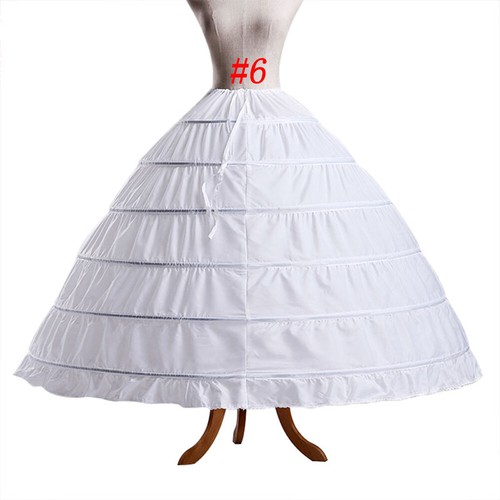 Women's White Bridal Petticoat Hoop Skirt,Wedding Crinoline Slip Gown ...