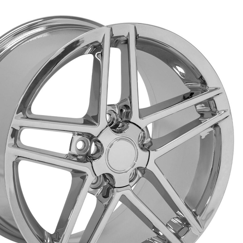 17x9.5/18x10.5 Chrome 5342 Wheel SET Fits C4 & C5 Corvette Camaro - C6 ...