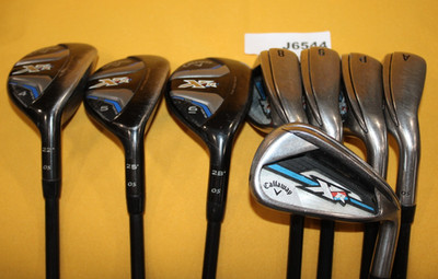 Callaway XR OS 4-6H 7-PW AW Irons Fubuki Senior Graphite 8 Club Combo ...