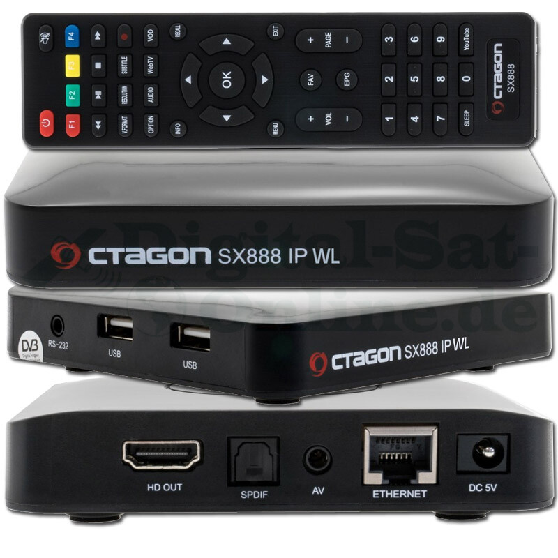 OCTAGON SX888 IP WL H.265 HEVC HD IPTV Set-Top Box Stalker Xtream M3U ...