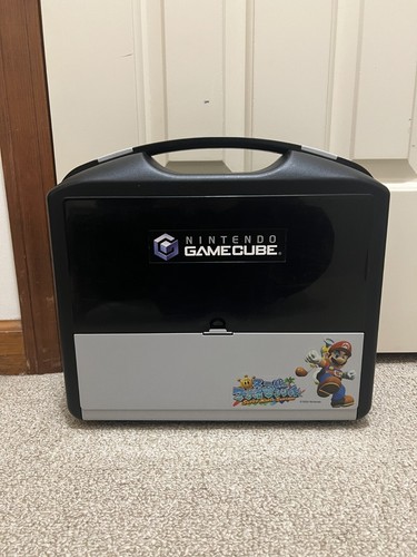 Nintendo Gamecube Game Console Storage Case Super Mario Sunshine Black ...
