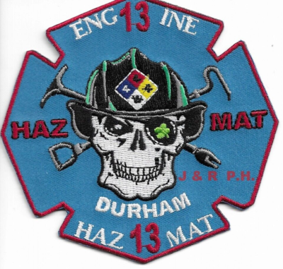 Durham Engine - 13 / HAZMAT - 13, North Carolina (4" x 4") fire patch ...