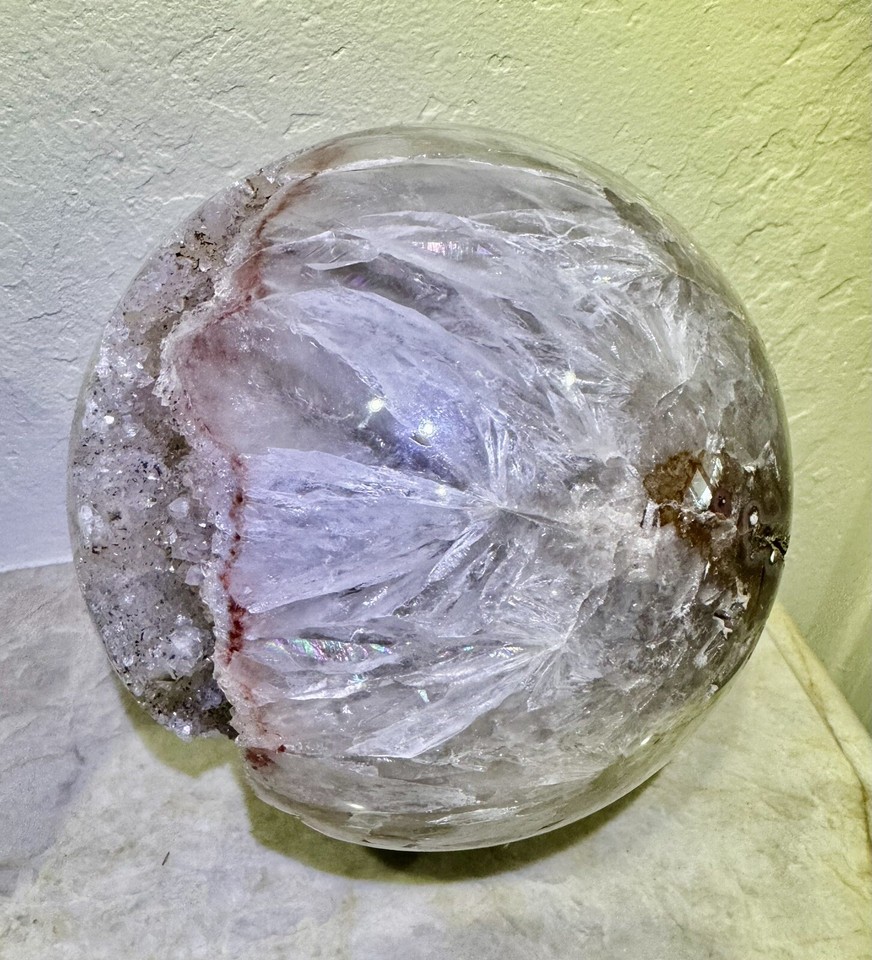 Large, Gorgeous, Rare Quartz Sphere With Open Crystal Fissure | eBay