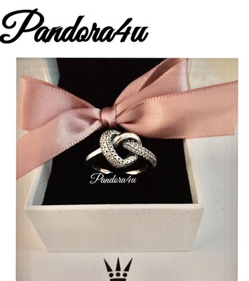 In Stock Pandora Love Knot Heart Ring 198086CZ NWT Box | eBay