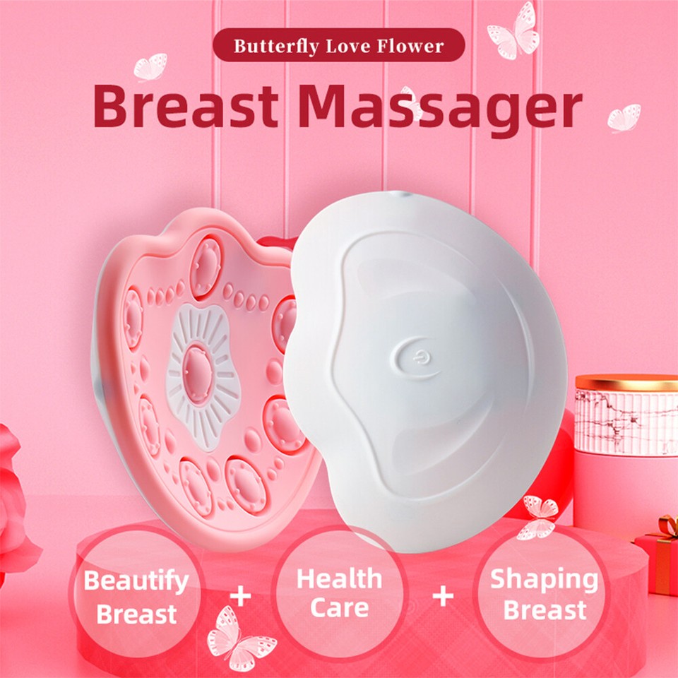 Electric Breast Massager Vibrating Bra Chest Cup Enlargement Enlarger 4 ...