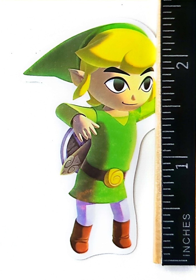 Nintendo The Legend Of Zelda LINK Anime Manga Water Resistant Sticker ...