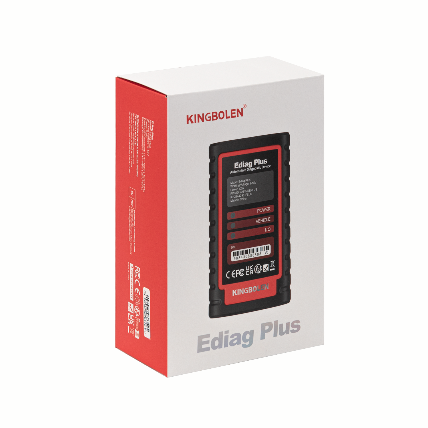 Kingbolen Ediag Plus Bidirectional OBD2 Scanner Car Diagnostic ECU ...