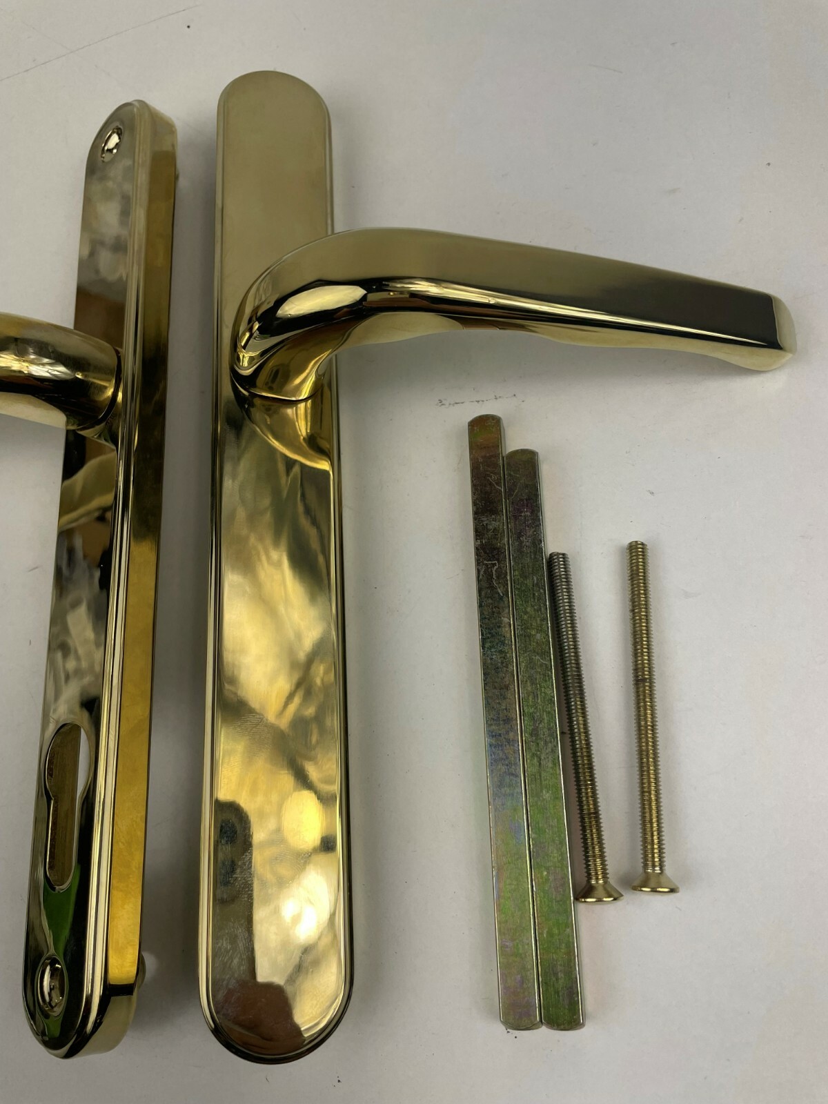 Upvc French Door Dummy Handle Set Lever Lever ( No Lock Outside) Gold ...