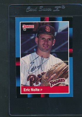 1988 Donruss #534 Eric Nolte Padres Signed Auto *C4080 | eBay