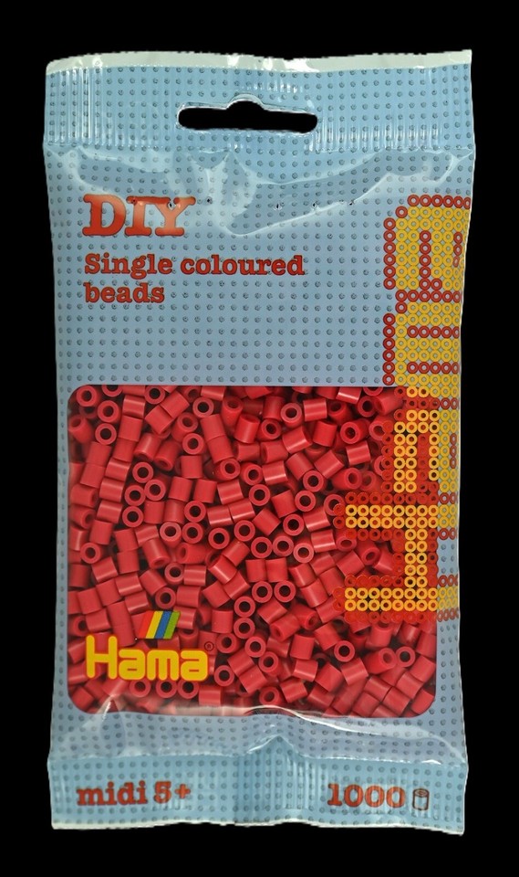 Hama Beads 1000 Pack for Pegboards Genuine Hama Fuse Melt Bead Packs ...