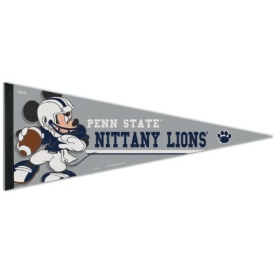 PENN STATE NITTANY LIONS MICKEY MOUSE PREMIUM PENNANT 12"X30" BANNER ...